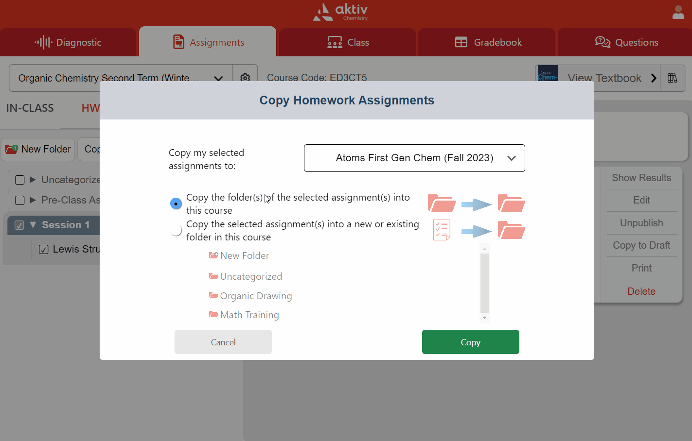 Copying or Moving Assignments
