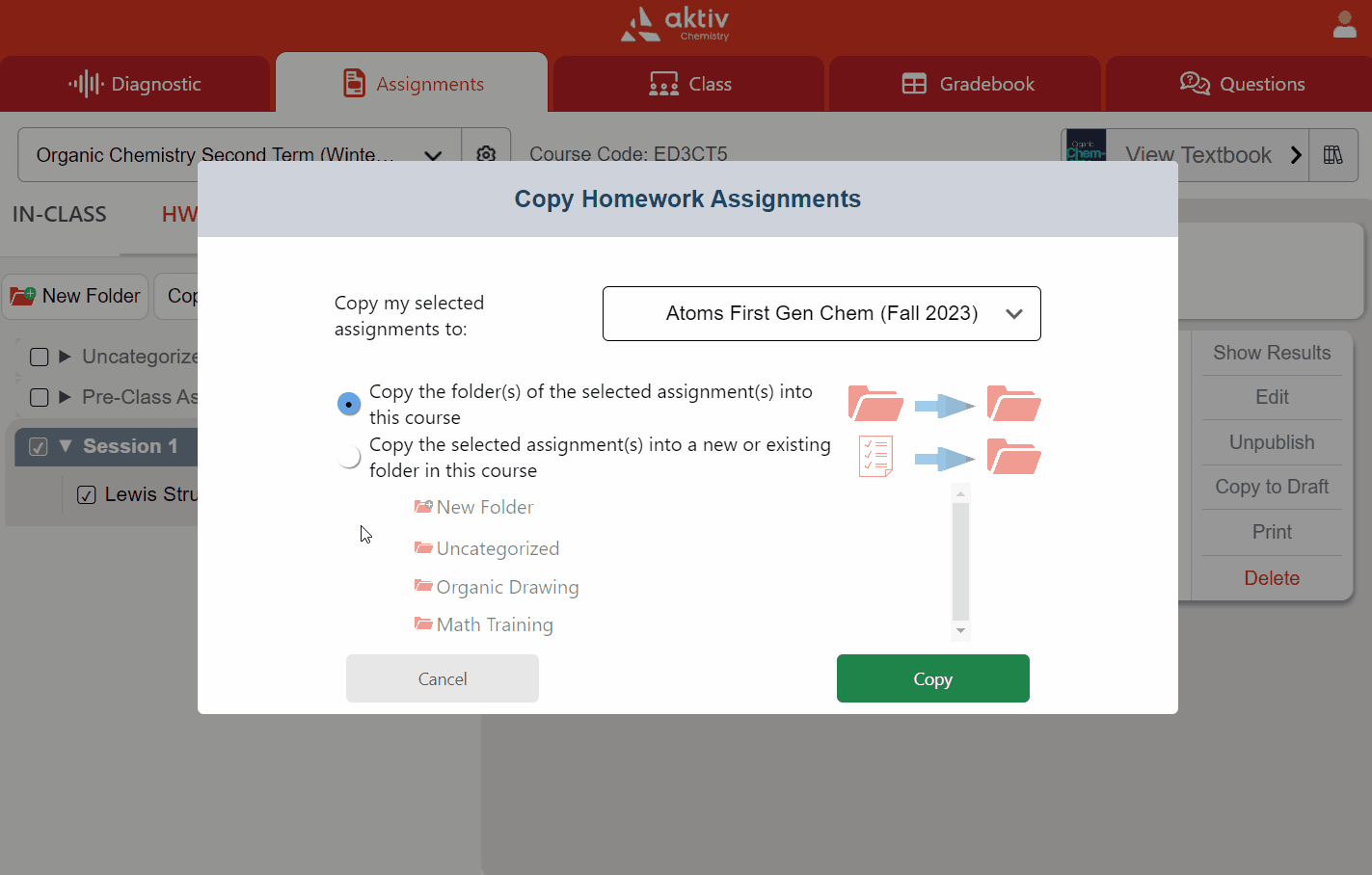 Copying or Moving Assignments