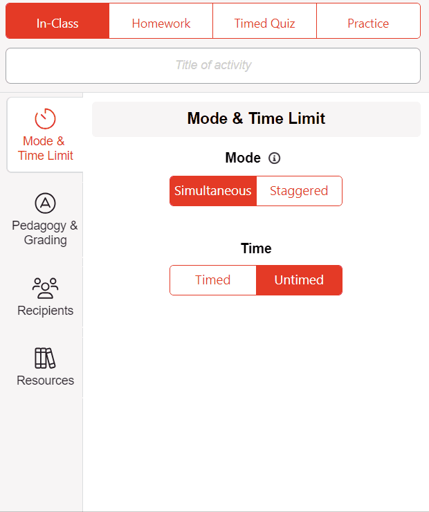 Create Your First In-Class Assignment