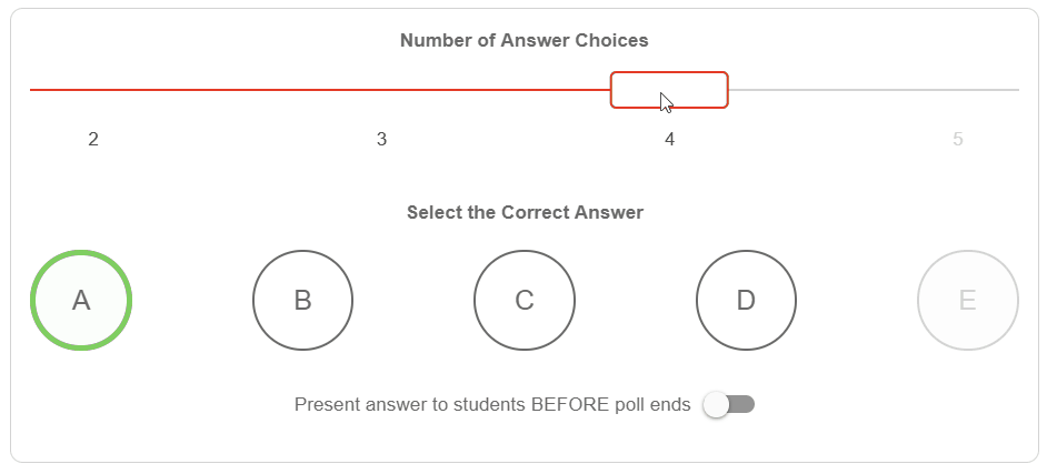 Create Your First In-Class Poll