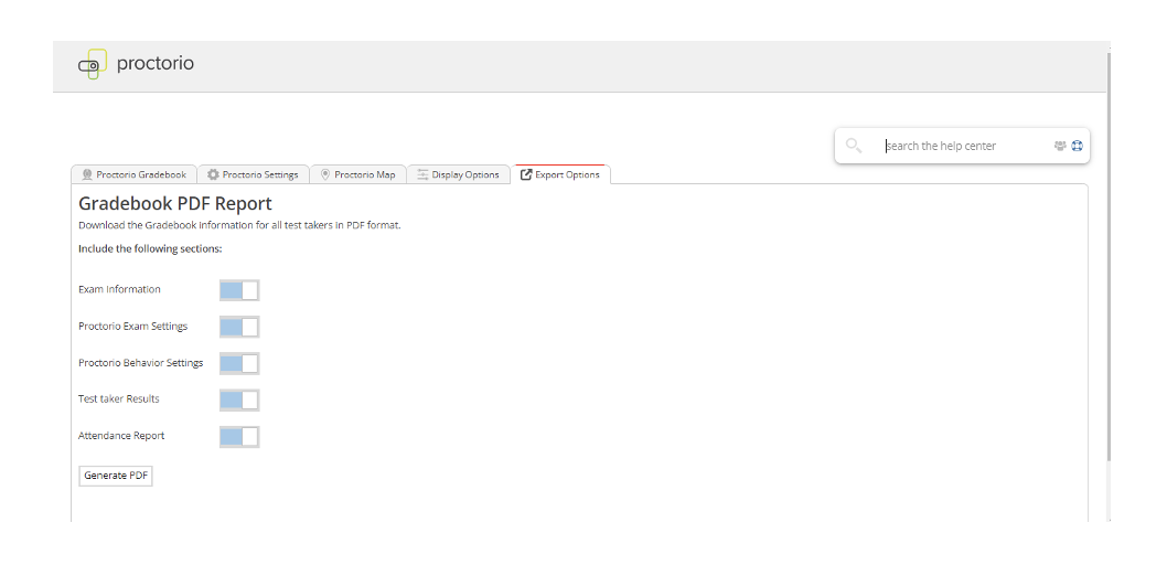 How can I view Proctorio results?