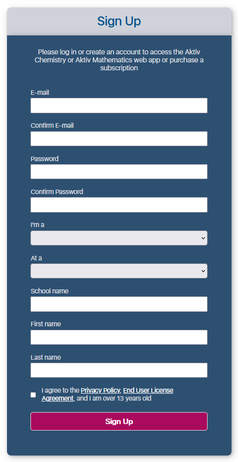 How do I sign up for my course?