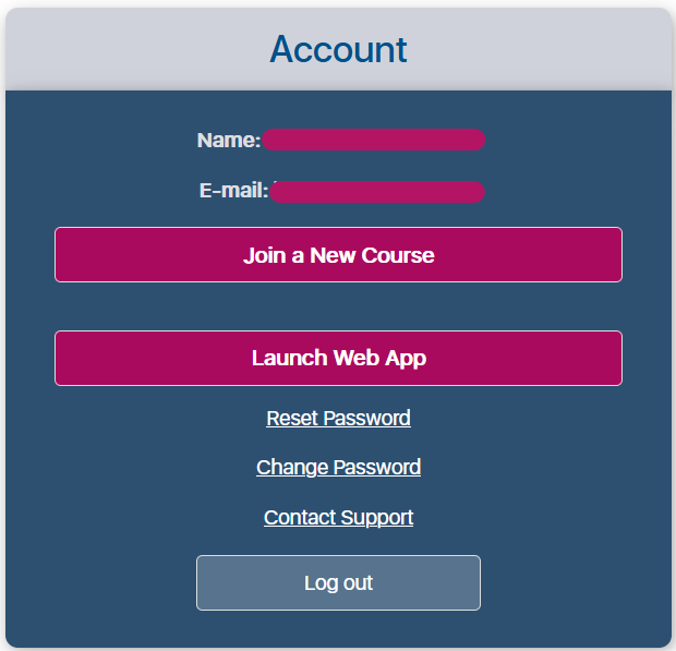 How do I sign up for my course?