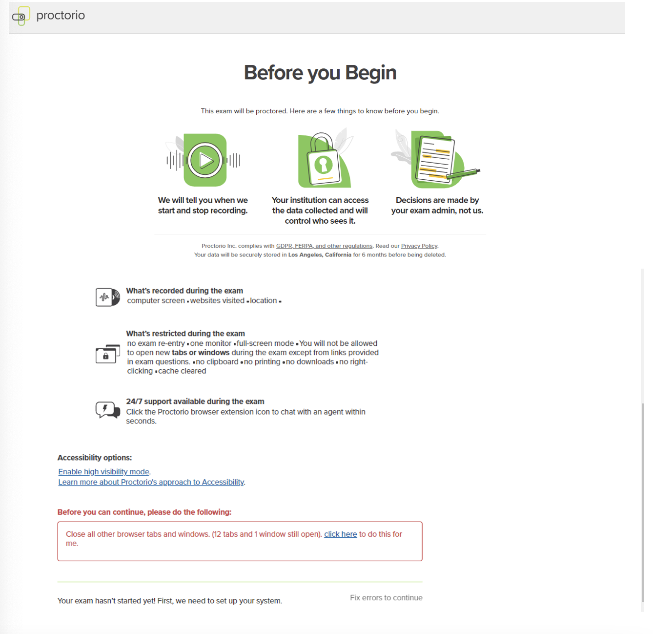 Proctorio FAQ & Troubleshooting