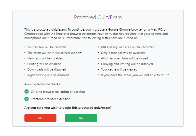 Proctorio FAQ & Troubleshooting