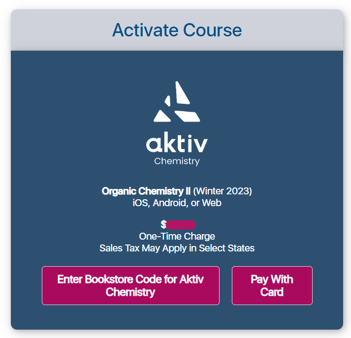 My activation code or course code is not working