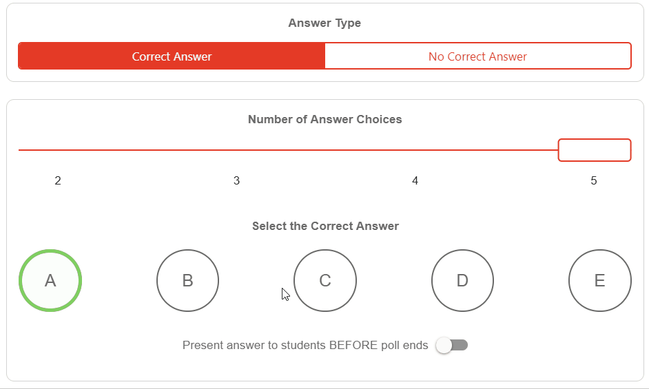 Create Your First In-Class Poll
