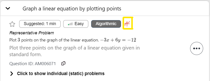 Math question styles: What is Graphing mode?