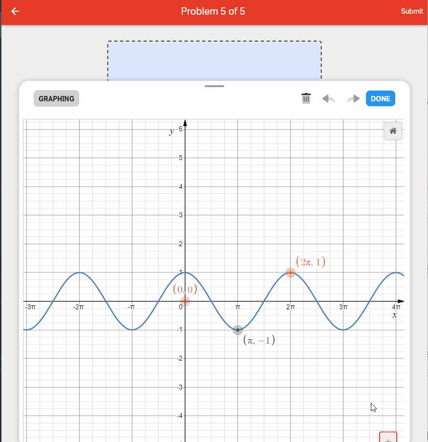 Math question styles: What is Graphing mode?