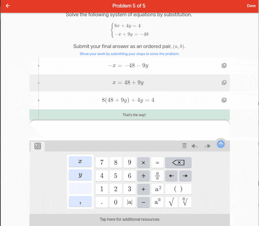 How to answer Step-Wise Mode Questions