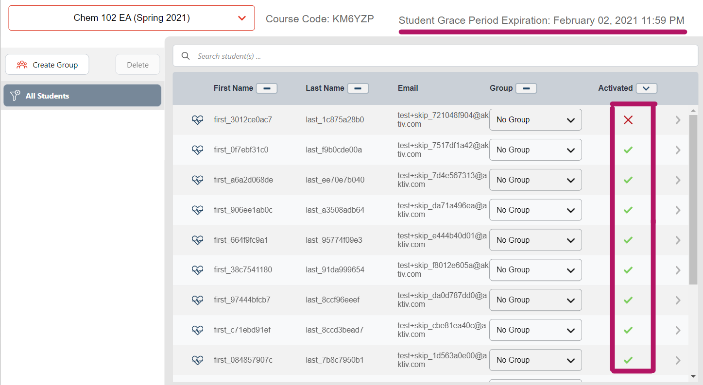 Check Your Students Registration Status