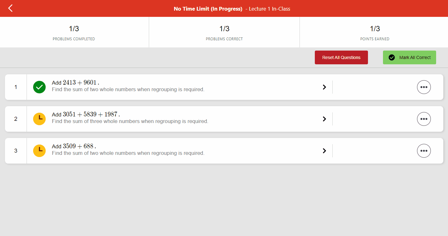 How to view individual student attempts