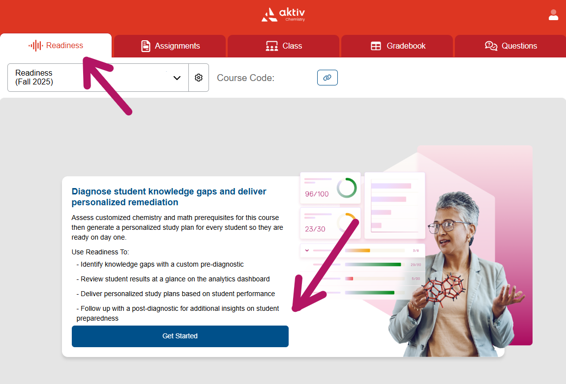 Set Up Readiness In Your Aktiv Course