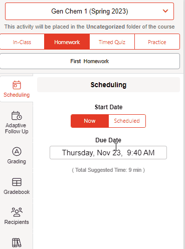Create Your First Homework Assignment