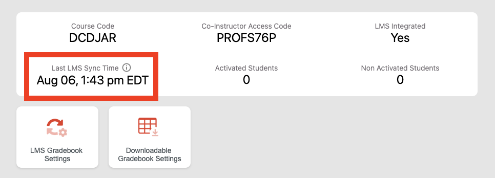 How to check your last LMS sync?